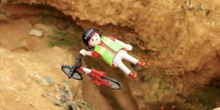 Awesome Stop Motion Of Mountain Biking Toy BMX