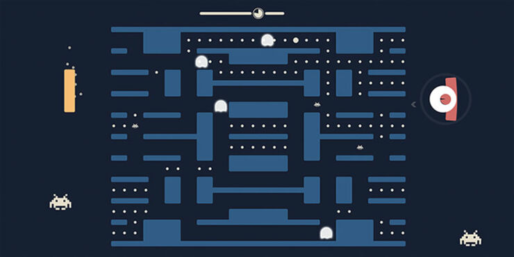 Pacman + Pong + Space Invaders = Pacapong