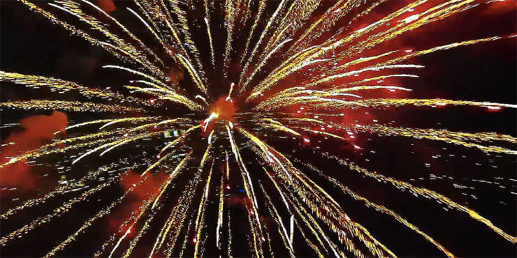 Fireworks Filmed With A Drone Are Absolutely Spectacular