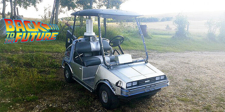 This 'Back to the Future' DeLorean Golf Cart Is Amazing