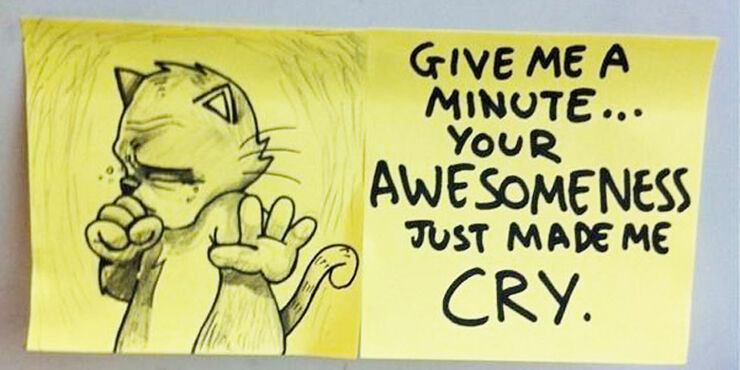 Hilarious Post-It Notes To Inspire You Day