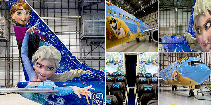 WestJet Create A Disney Frozen-Themed Plane