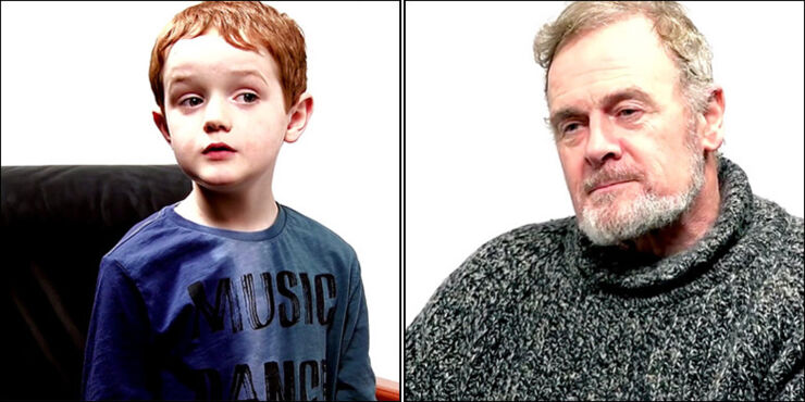 A Young Boy And Old Man Question Each Other About Life