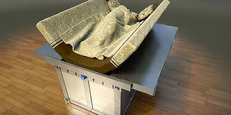 This Anti-Earthquake Bed Looks Absolutely Terrifying