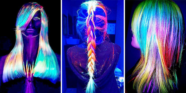 Glow-In-The-Dark Hair Is Lighting Up 2016