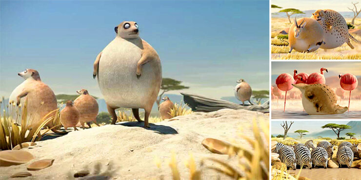 Amusing Animation Imagines If Animals Were Round