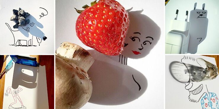 Vincent Bal Turns Everyday Shadows Into Awesome Doodles