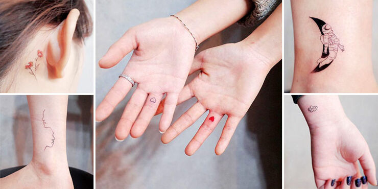 Witty Button's tiny tattoos are discreet minimalist masterpieces