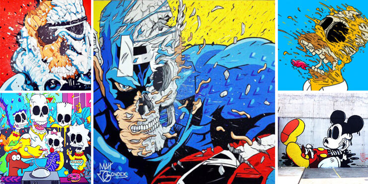 Matt Gondek's Graffiti Art Blows Up Pop Culture Icons