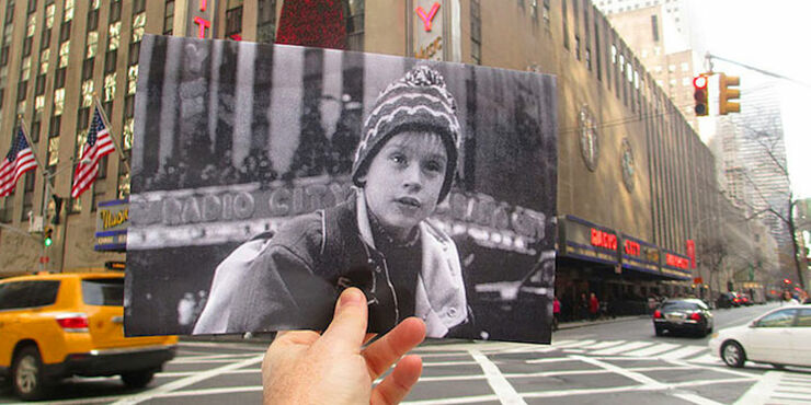 Movie Stills Get Superimposed With Their Film Locations