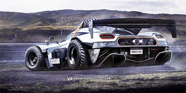 The Koenigsegg One:1 By Yasid Design Is A Brutal Off-Road 4X4 Mad Max ...